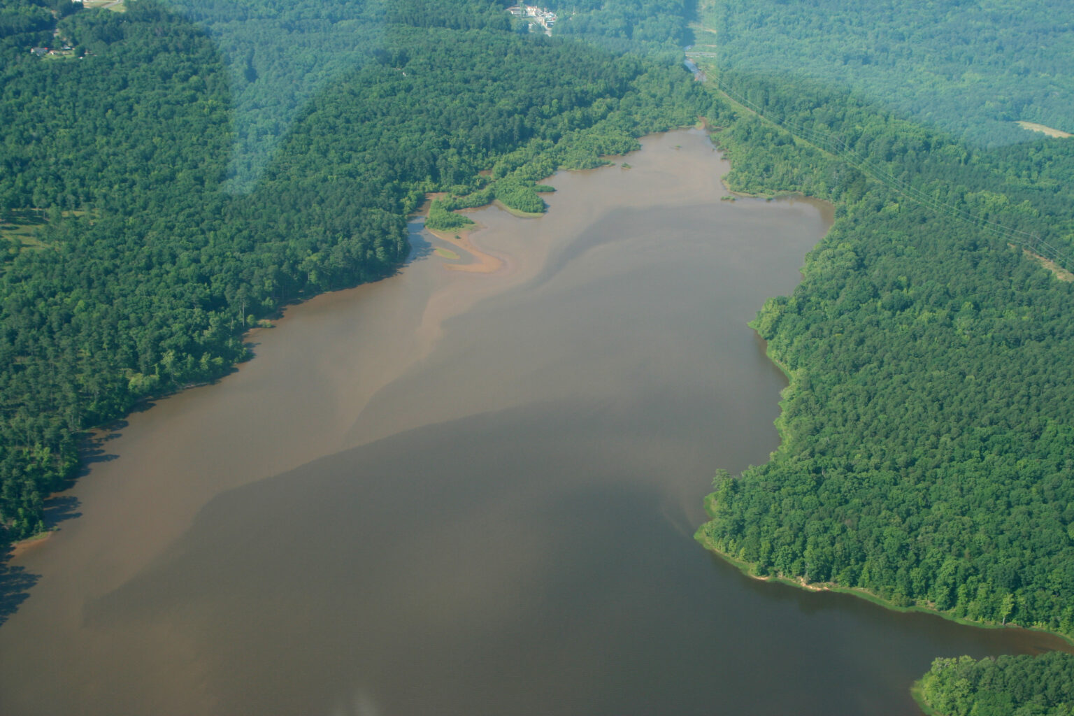 Lick Creek - Falls Lake flyover an eye-opening experience - Sound Rivers