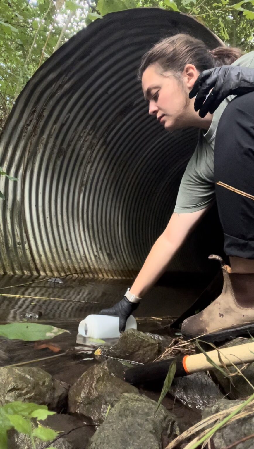 Specialist goes stormwater sampling - Sound Rivers