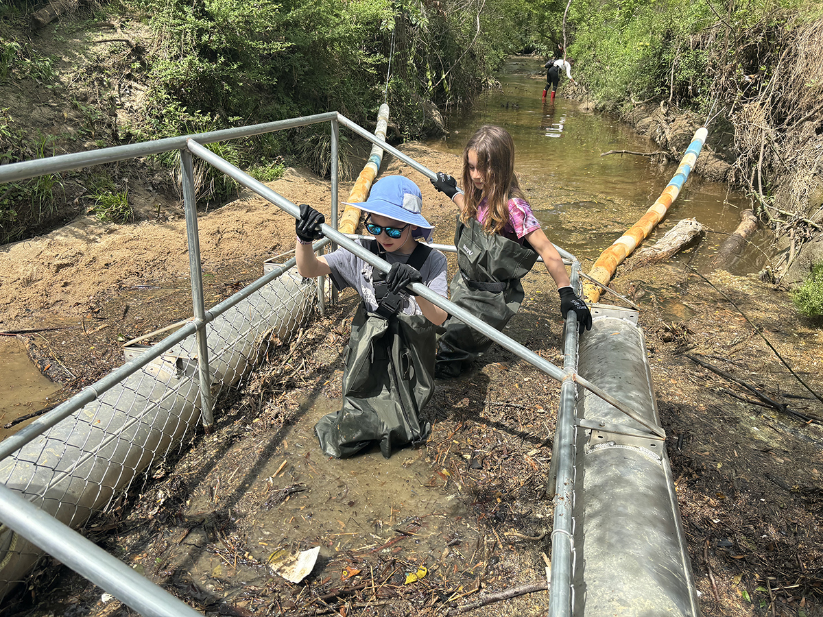 Trash trap cleanout a scouting adventure - Sound Rivers