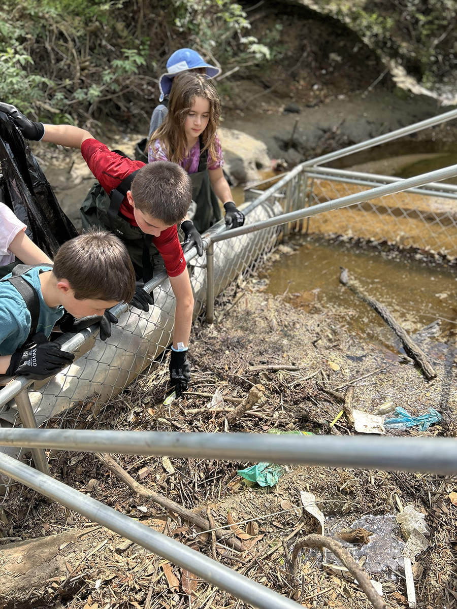 Trash trap cleanout a scouting adventure - Sound Rivers